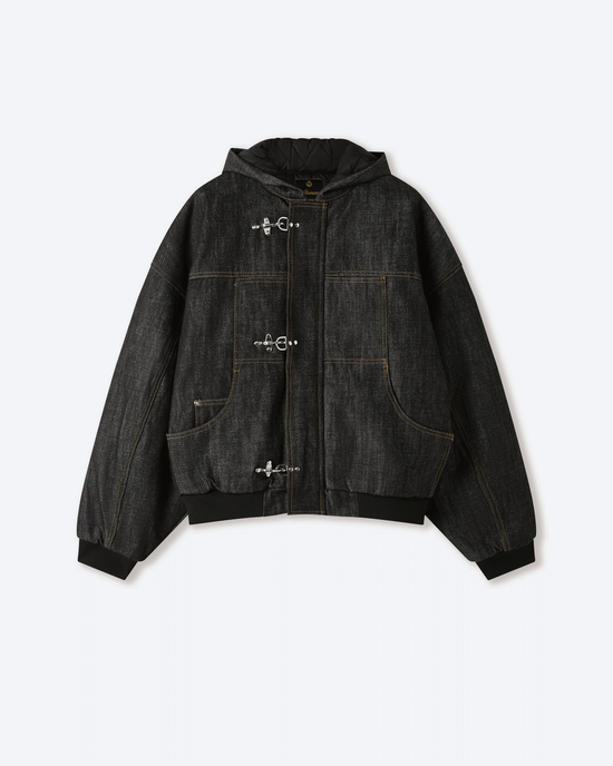 Okayama Raw Black Denim Clasp Jacket – Shinzo Brand US
